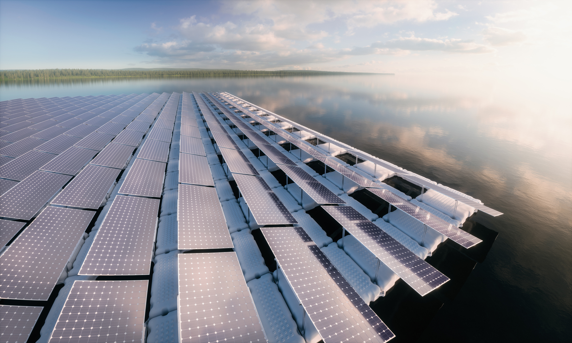 Grønn Plattform HydroSun – hybride kraftverk av flytende sol på ...