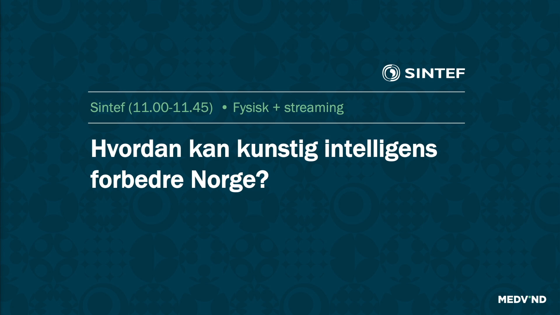 Hvordan kan kunstig intelligens forbedre Norge? - SINTEF