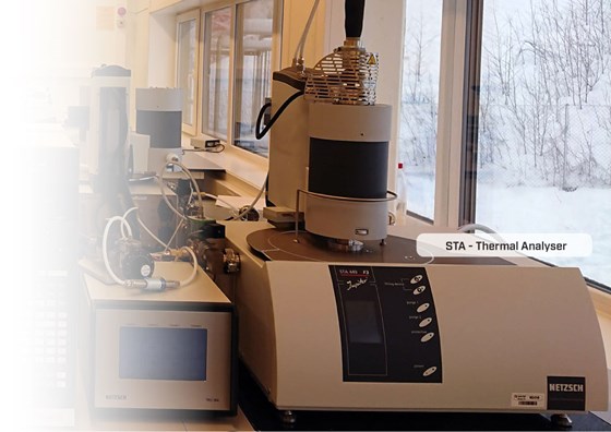 STA - Simultaneous Thermal Analyzer - SINTEF
