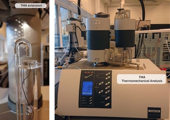 TMA - Thermal Mechanical Analyzer - SINTEF